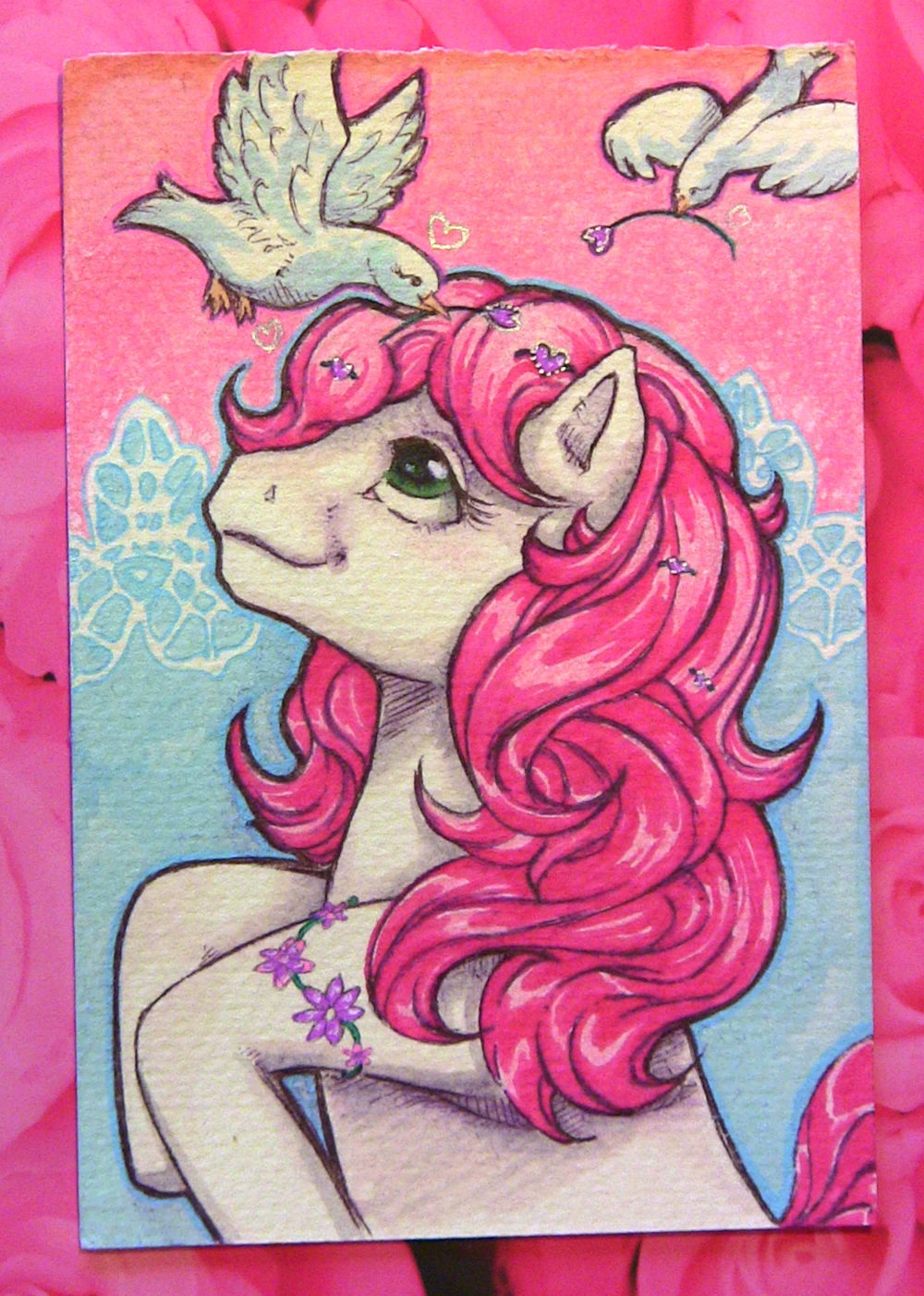 #1738103 - safe, artist:farthingale, truly, pony, g1, female, solo ...