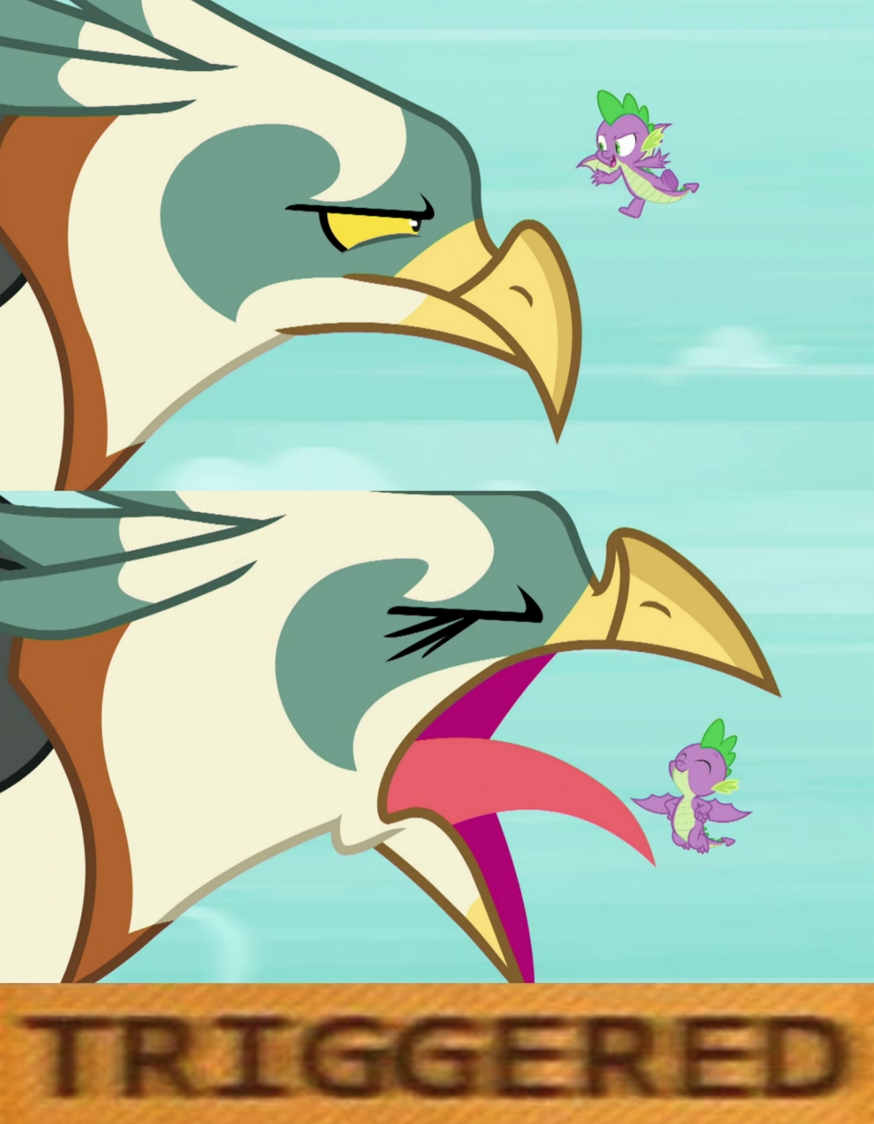 #1741934 - safe, edit, edited screencap, screencap, spike, bird, dragon ...
