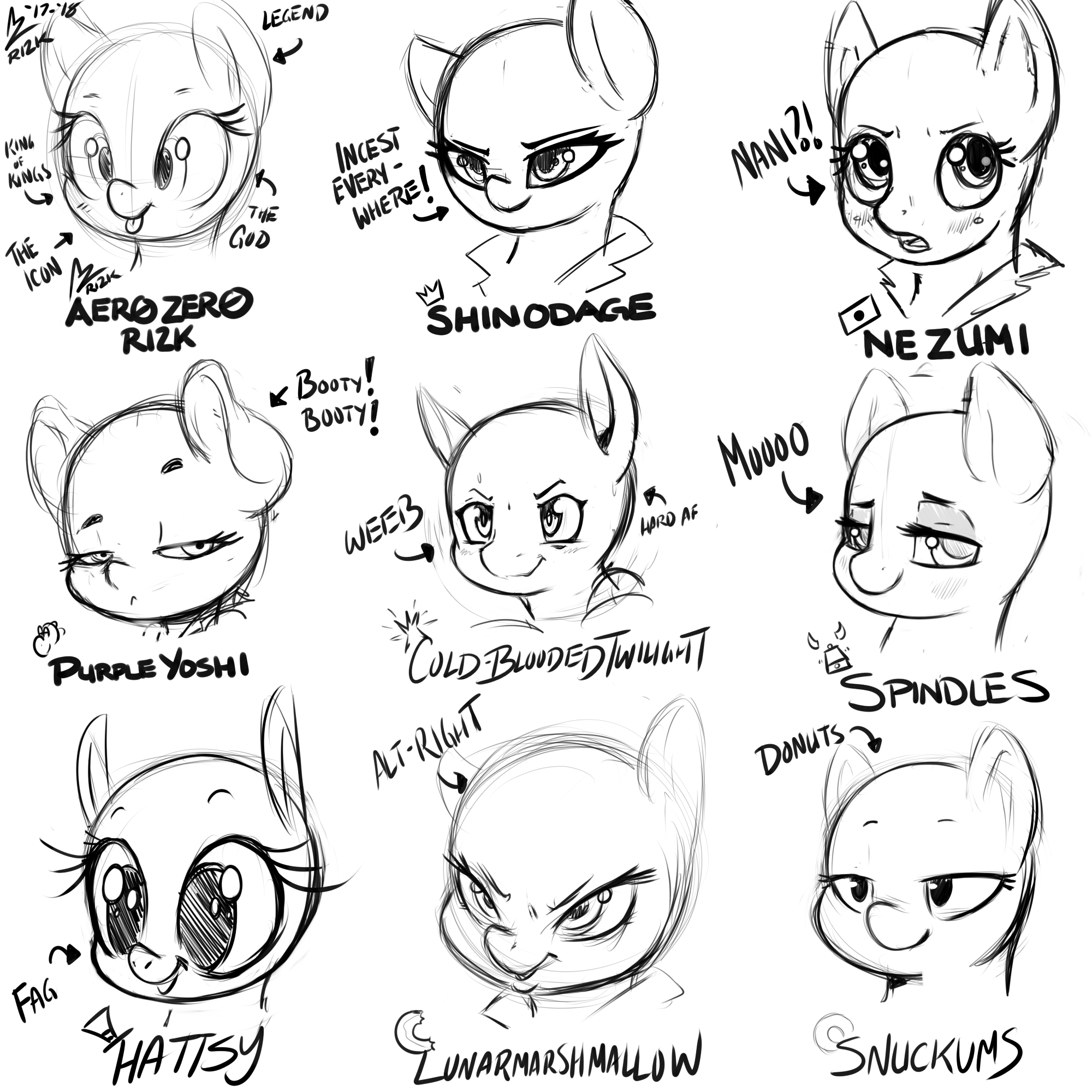 #1742056 - safe, artist:aer0 zer0, artist chameleon challenge, faggot ...