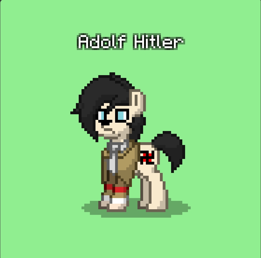 #1762413 - safe, earth pony, pony, pony town, adolf hitler, nazi, solo ...
