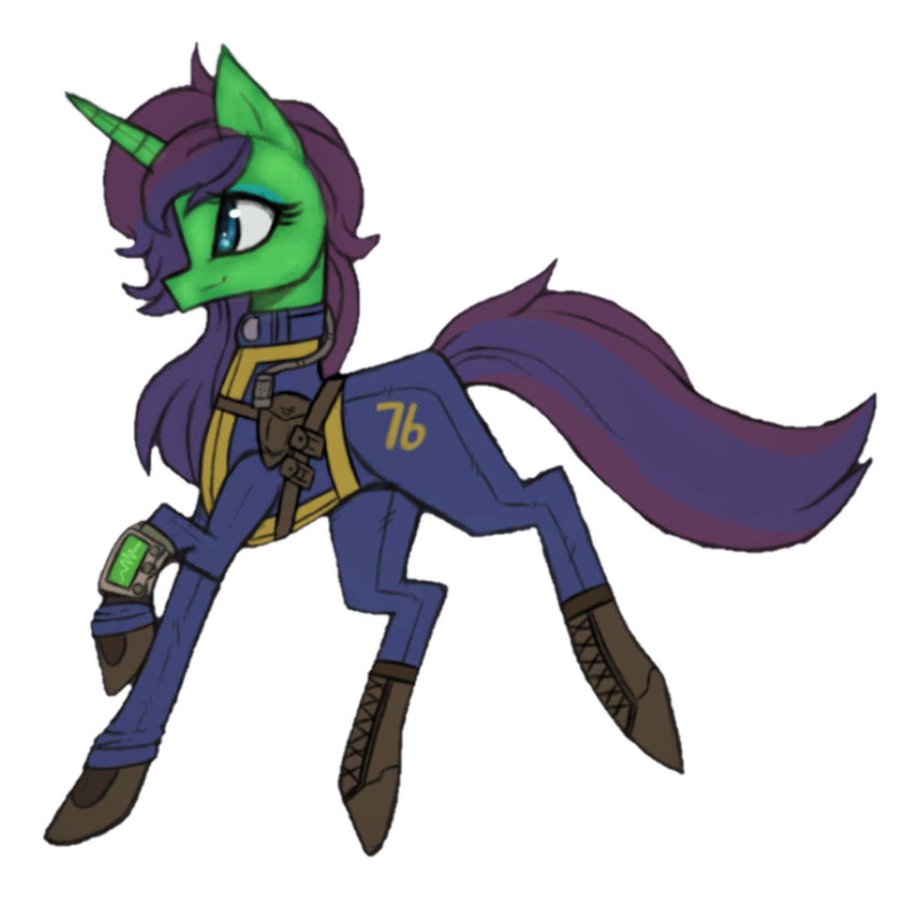 #1780078 - safe, artist:raptor007, oc, oc:fantasia charm, pony, fallout ...