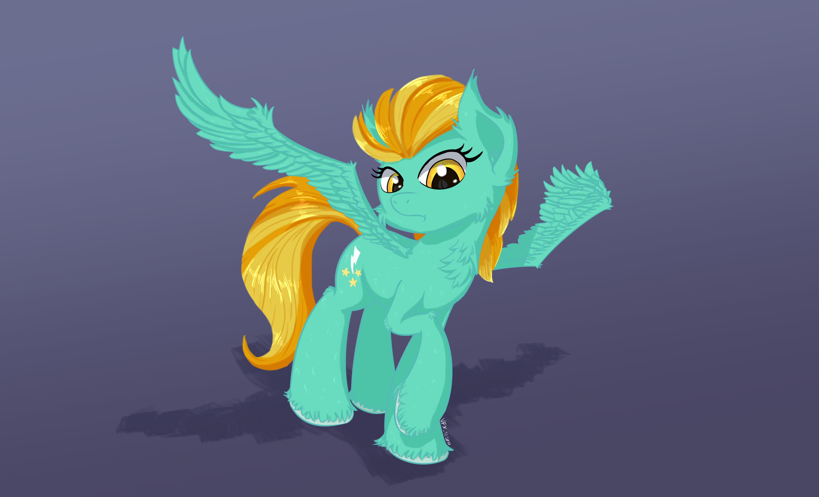 #1782148 - safe, artist:coldtrail, lightning dust, pegasus, pony ...