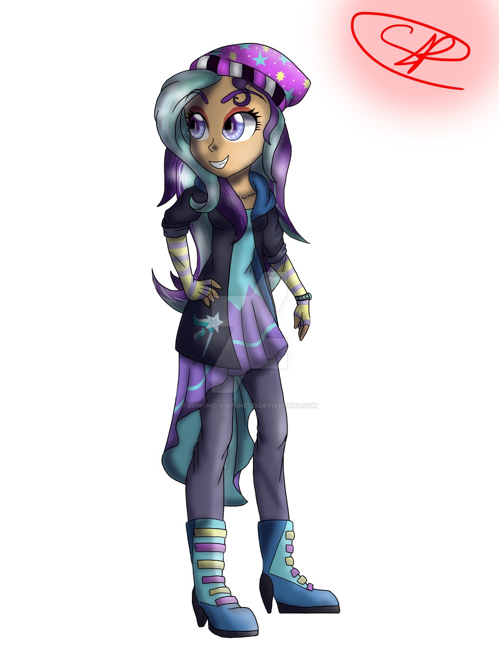 #1791145 - safe, artist:demonic-kistune123, starlight glimmer, trixie ...