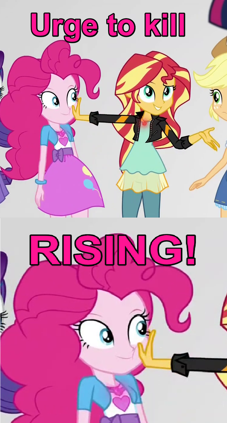 #1776911 - safe, edit, edited screencap, screencap, pinkie pie, sunset ...