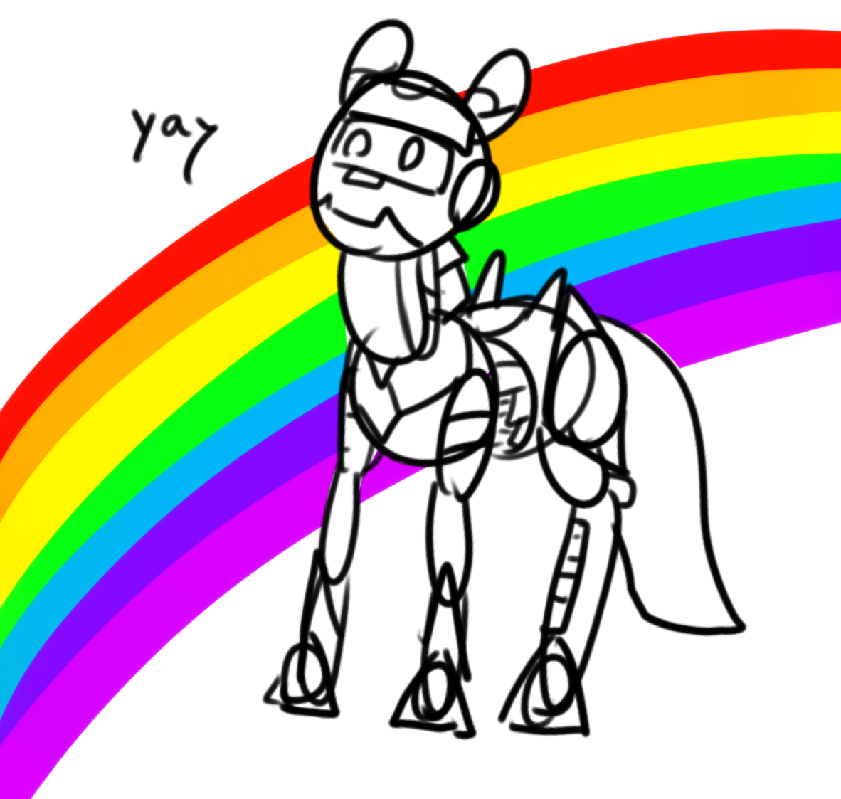 #1777019 - safe, artist:testostepone, oc, oc:runtime, pony, robot ...