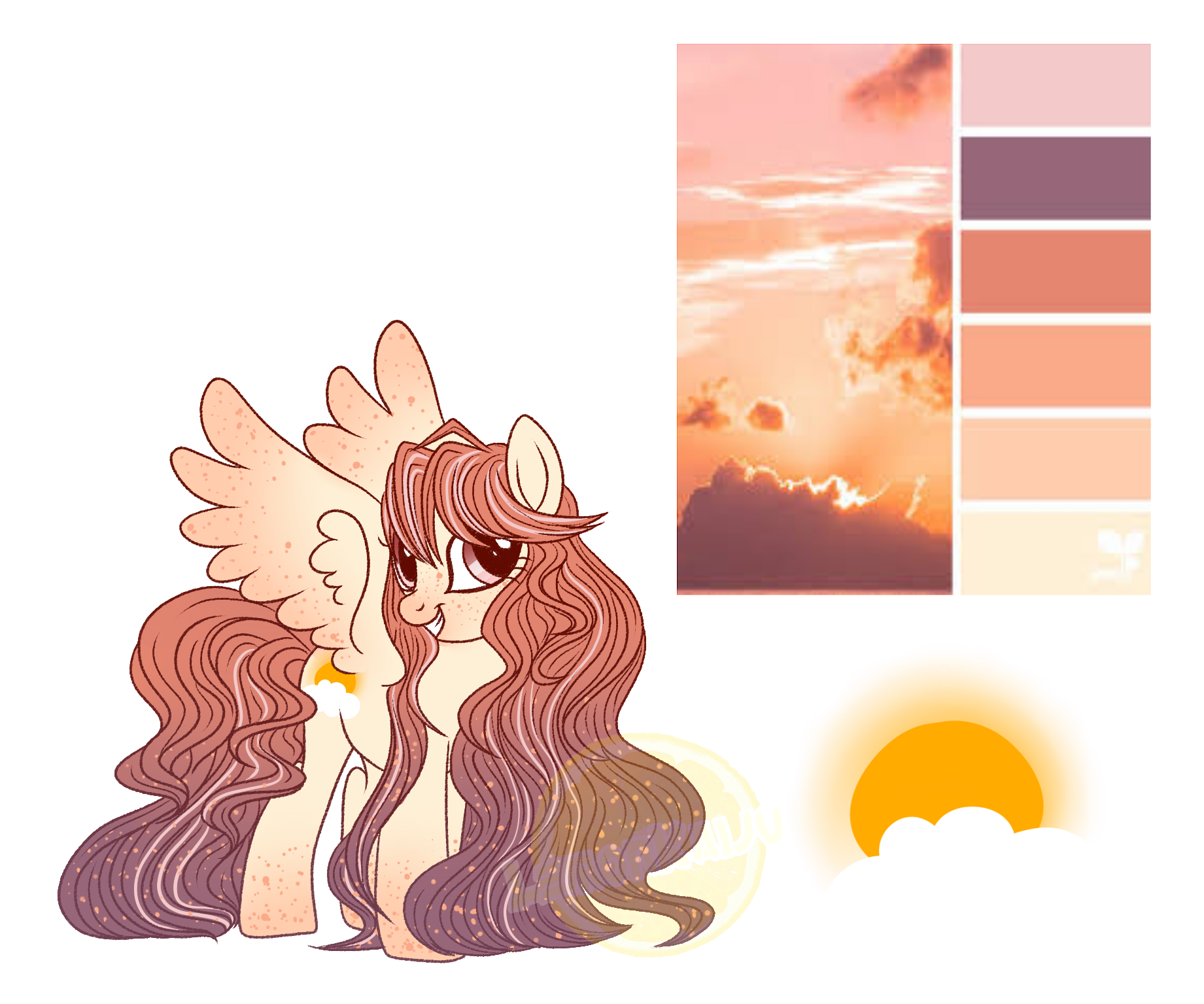 #1804793 - safe, artist:lemonkaiju, oc, oc only, pegasus, pony, female ...