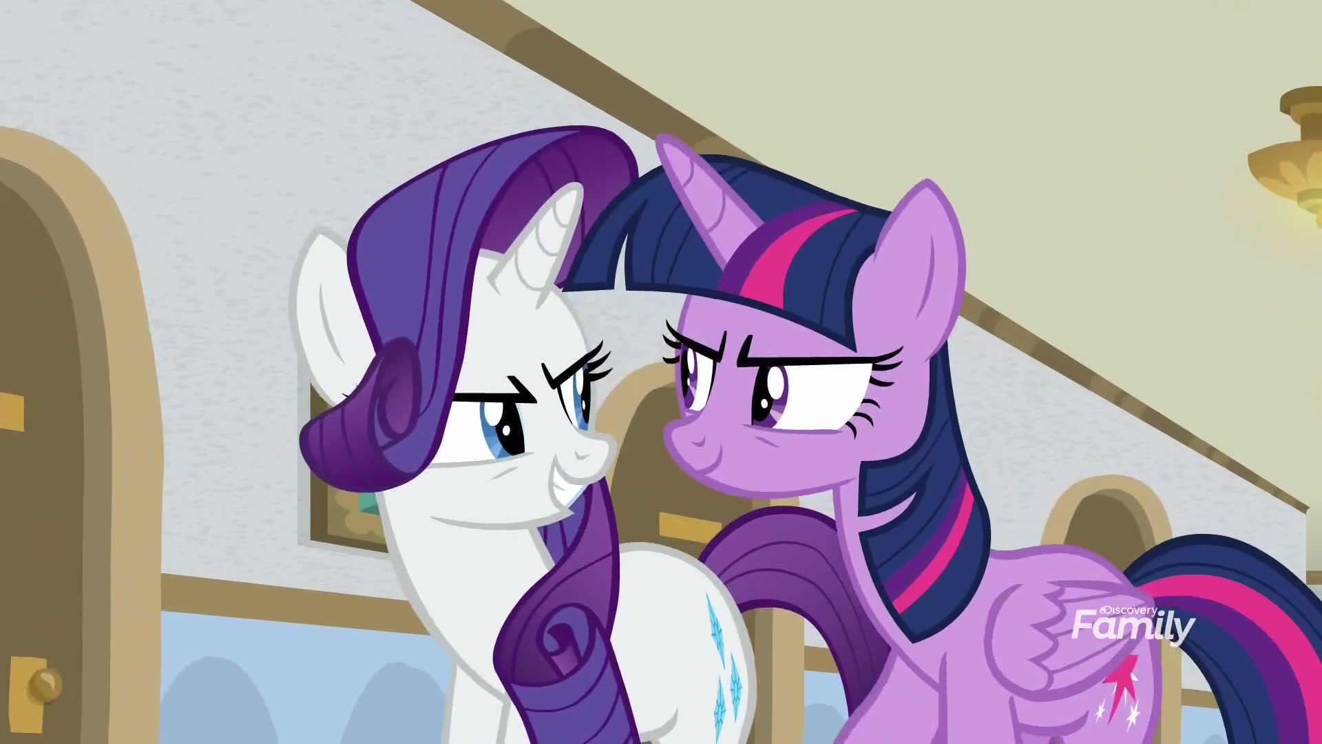 #1806852 - safe, screencap, rarity, twilight sparkle, alicorn, pony, friendship university ...