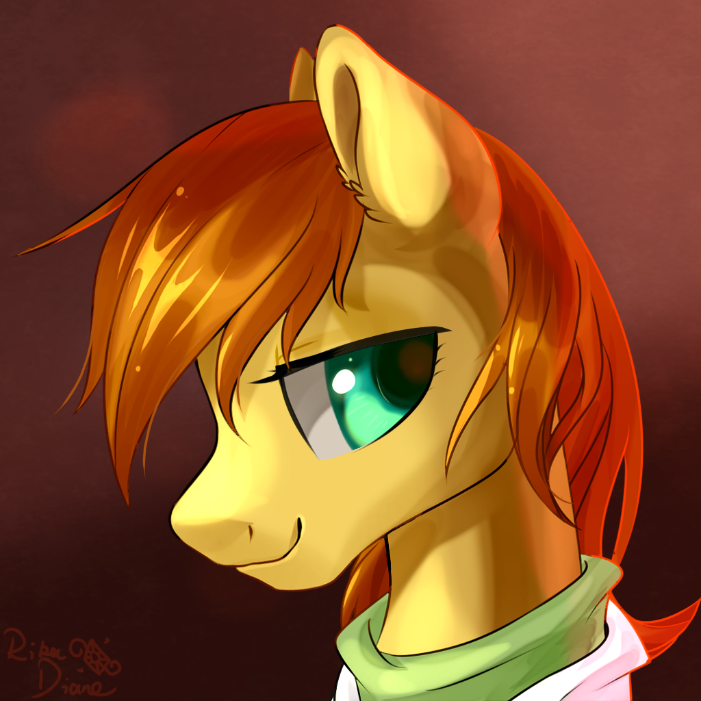 #1811449 - safe, artist:rikadiane, oc, oc only, pony, bust, female ...