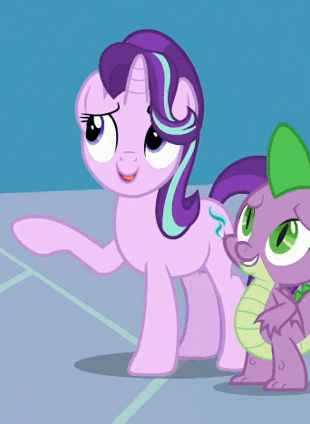 #1816582 - safe, screencap, spike, starlight glimmer, dragon, pony ...
