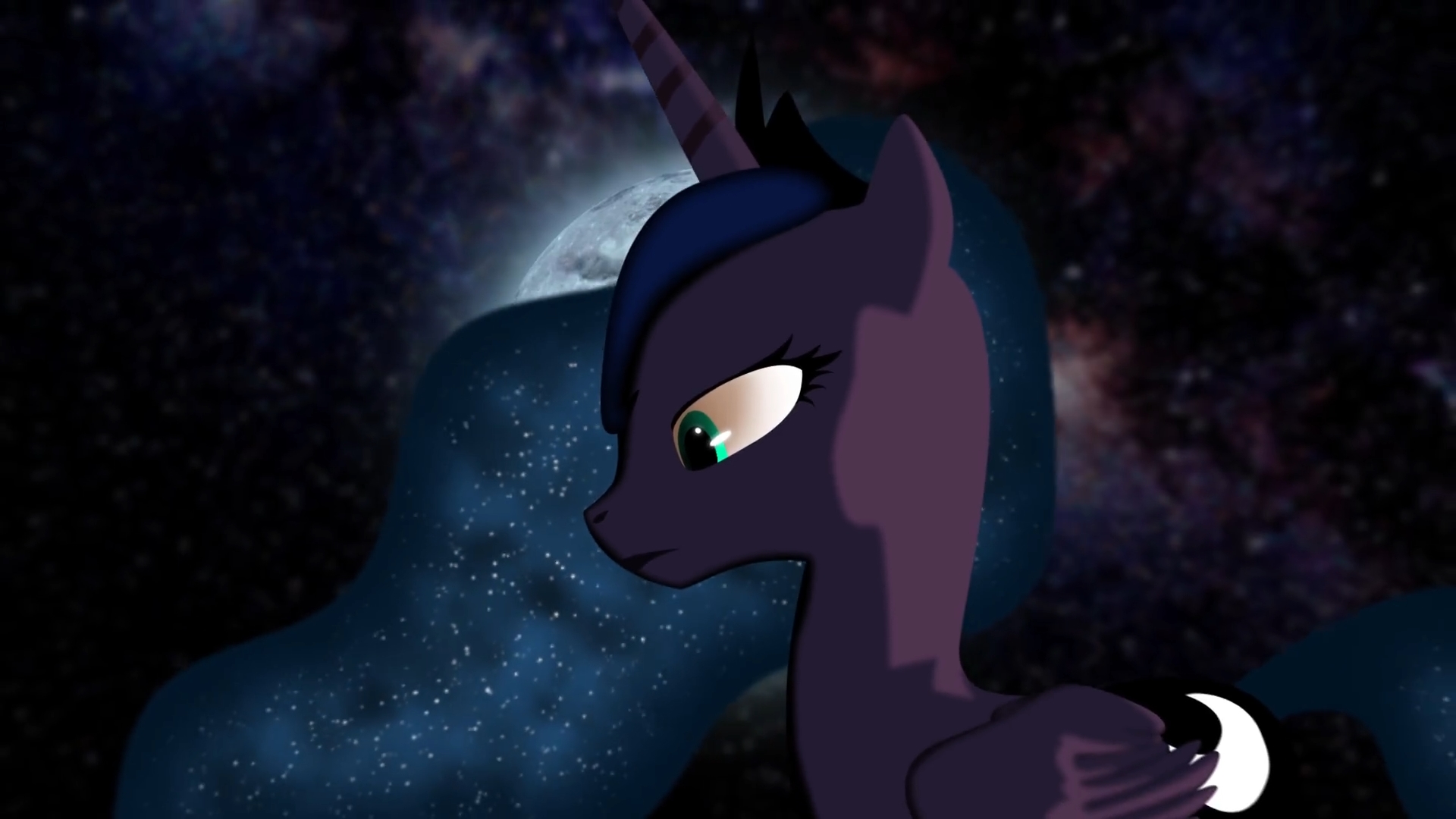 #1829384 - safe, artist:herostrain, princess luna, alicorn, pony, 3d ...