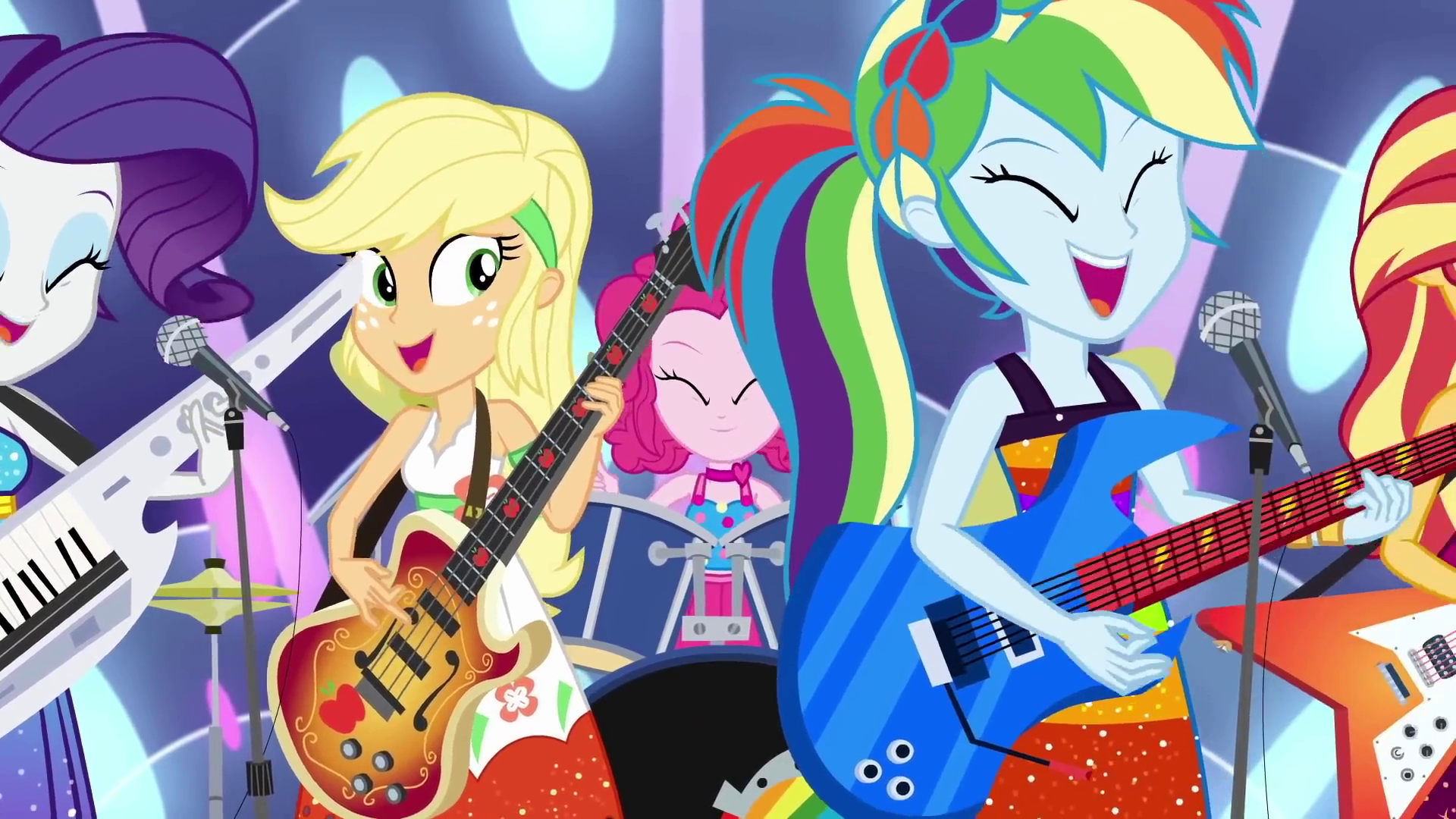 #1933196 - safe, screencap, applejack, fluttershy, pinkie pie, rainbow ...