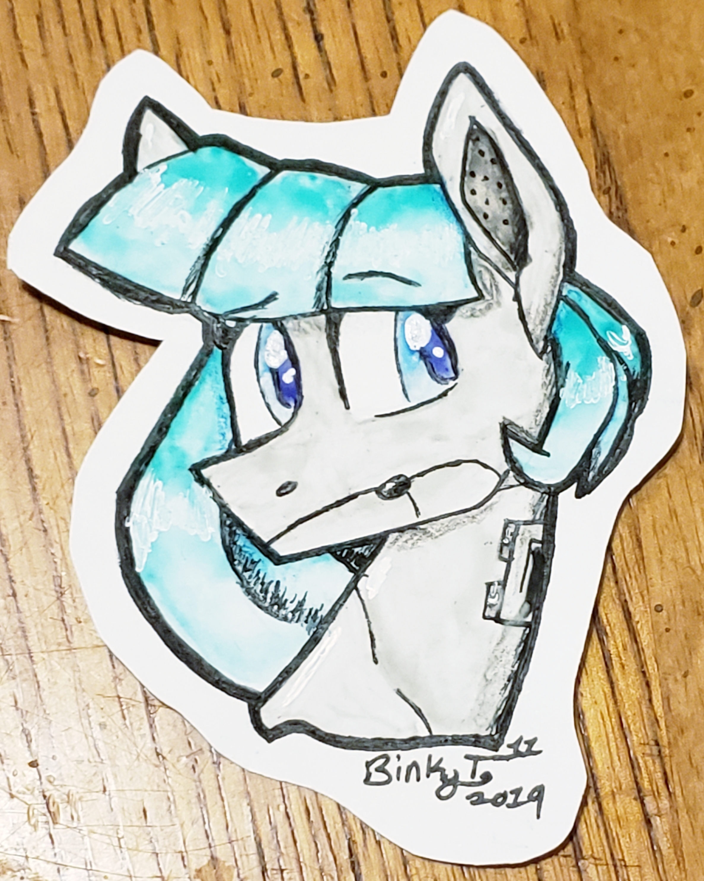 #1935356 - safe, artist:binkyt11, oc, oc only, pony, robot, robot pony ...