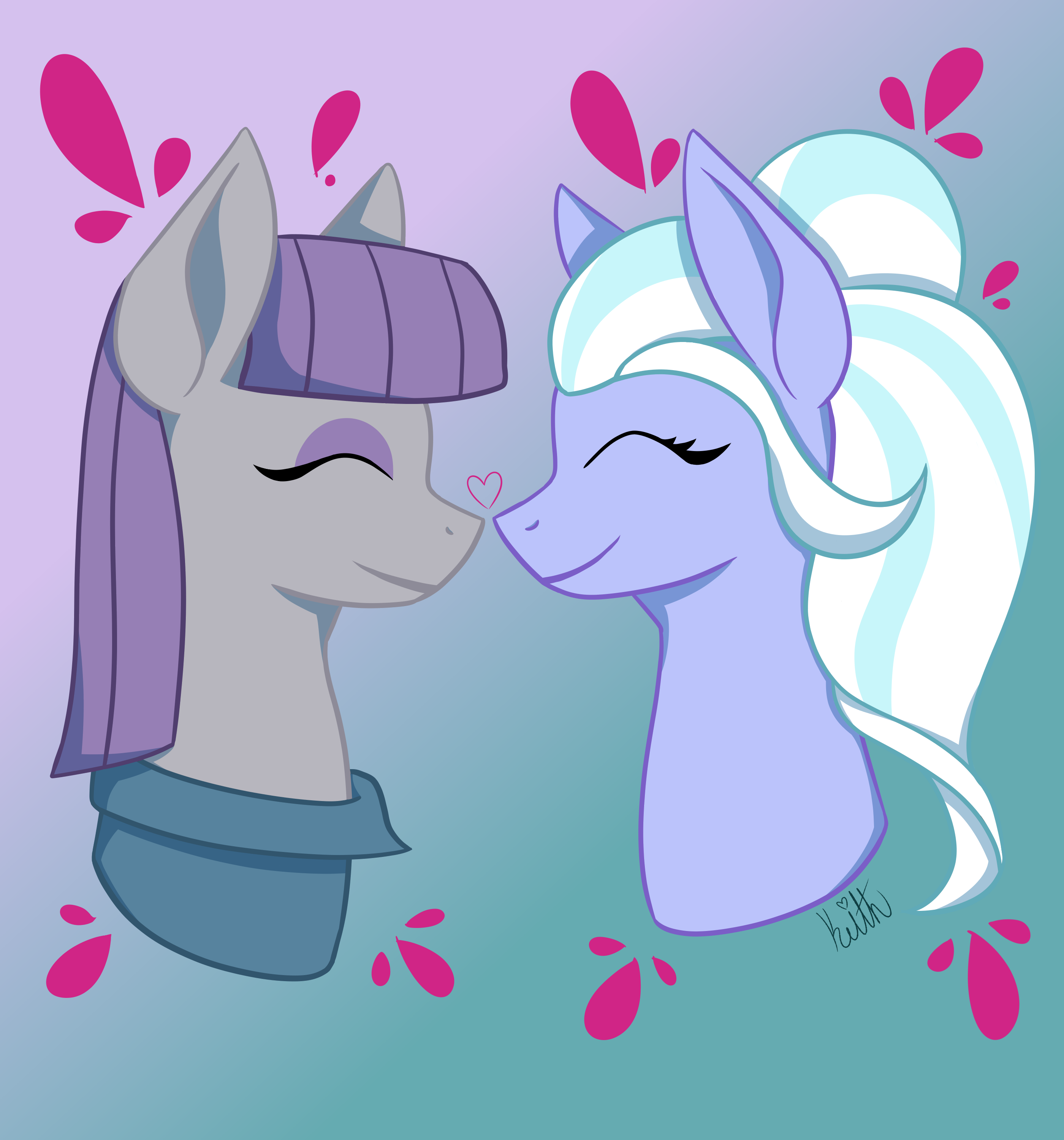 #1948120 - safe, artist:palerose522, maud pie, sugarcoat, earth pony ...