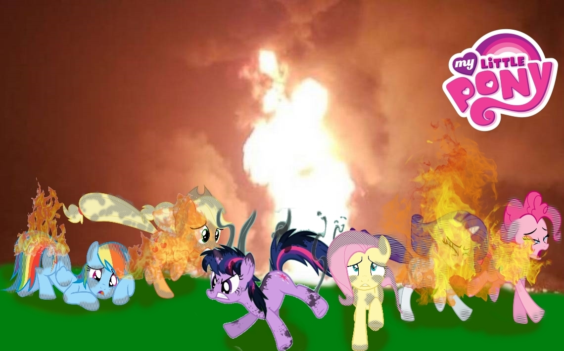 #1948384 - semi-grimdark, applejack, fluttershy, pinkie pie, rainbow ...