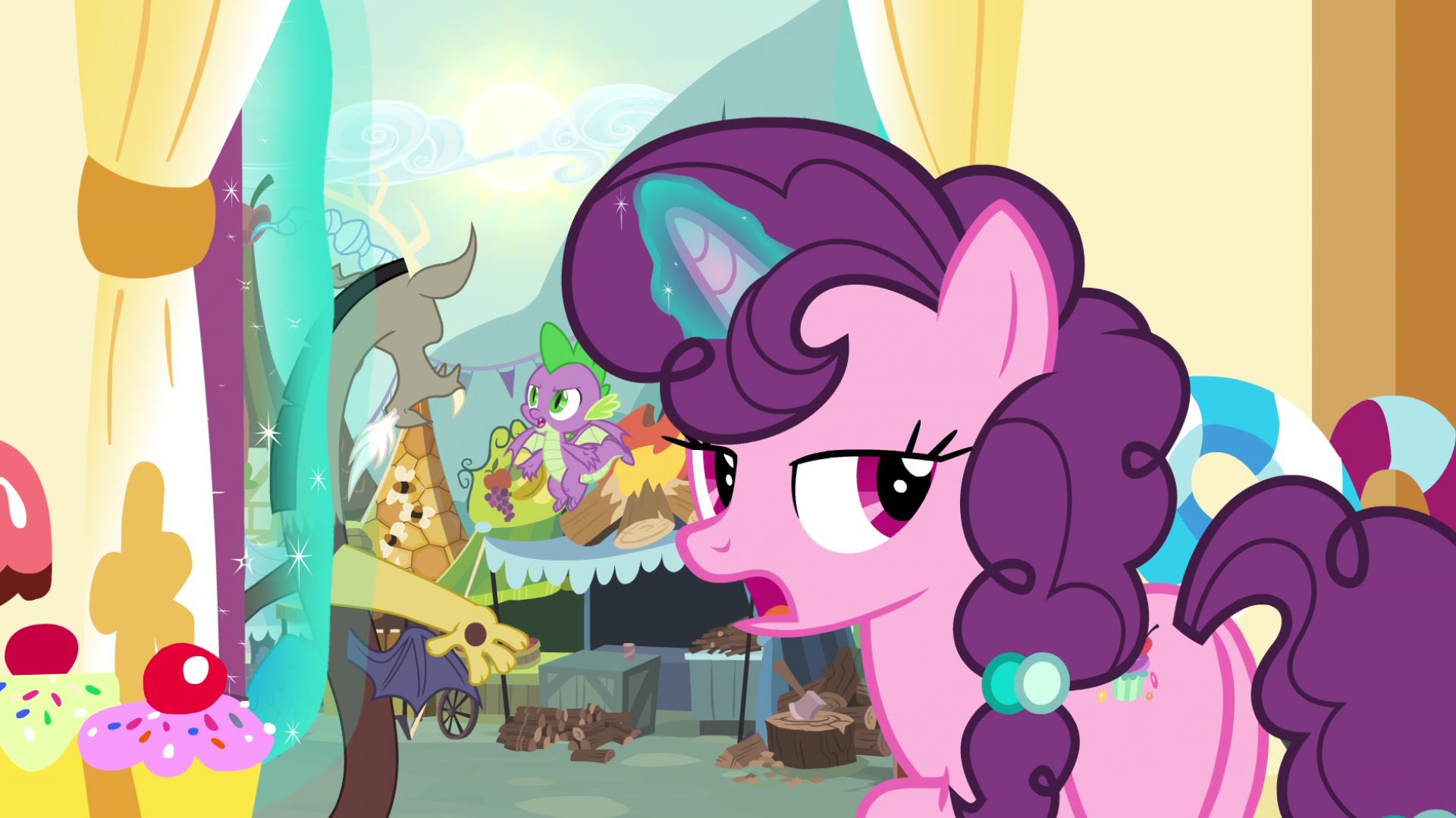 #2164620 - safe, screencap, discord, spike, sugar belle, dragon, pony ...
