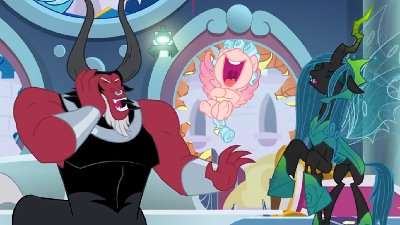#2170357 - safe, screencap, cozy glow, lord tirek, queen chrysalis, the ...