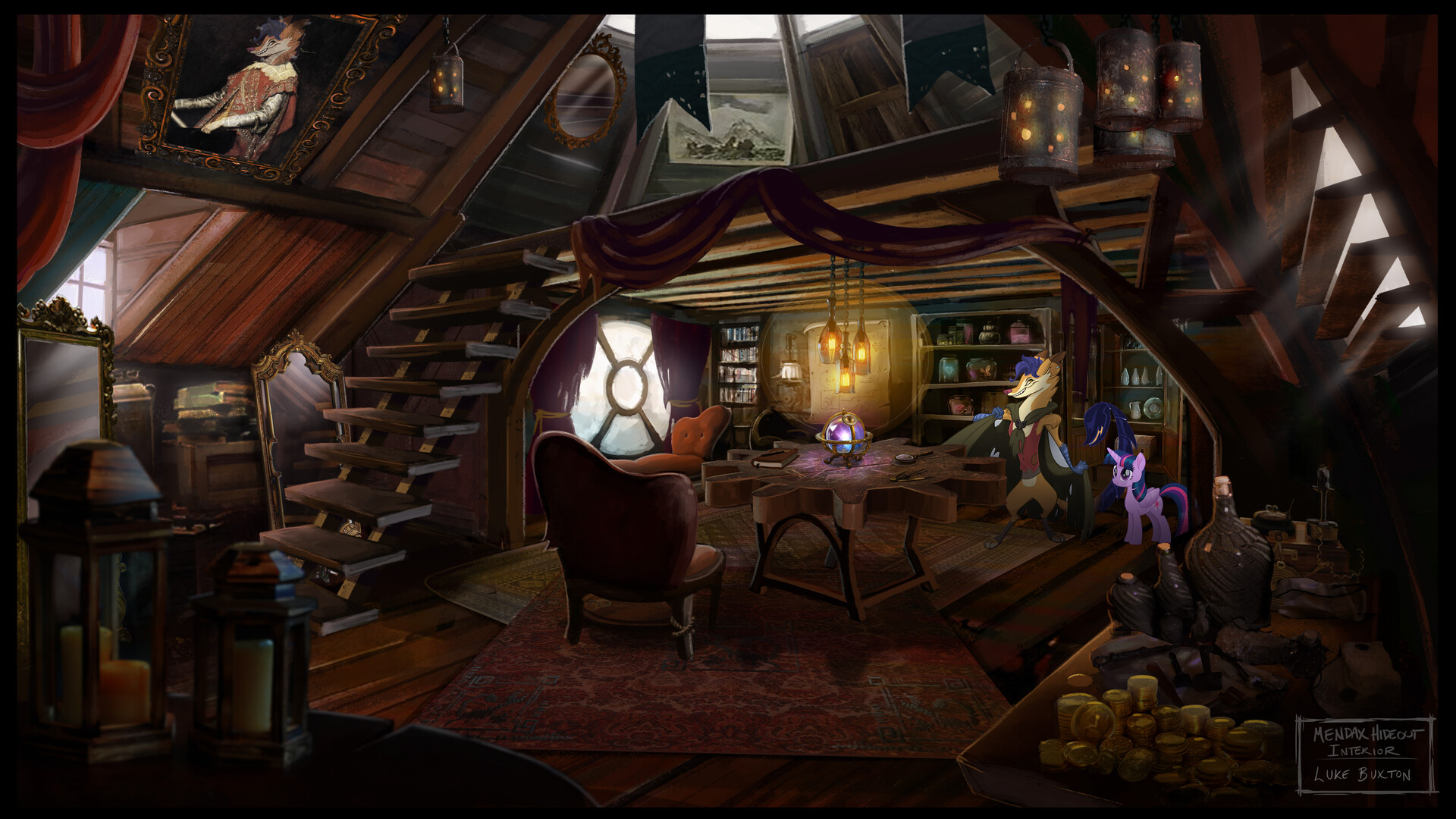 #2182777 - safe, artist:luke buxton, capper dapperpaws, twilight ...