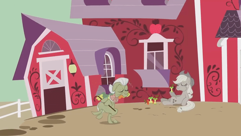 #2206393 - safe, screencap, applejack, granny smith, earth pony, pony ...