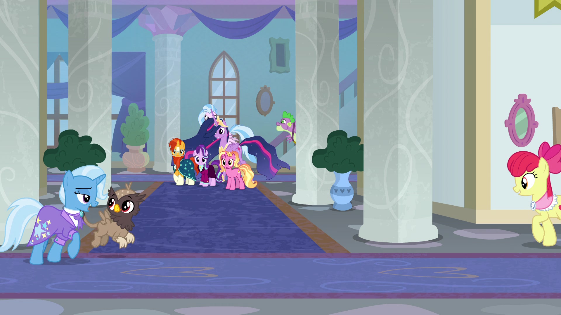 #2190292 - safe, screencap, apple bloom, garrick, luster dawn ...