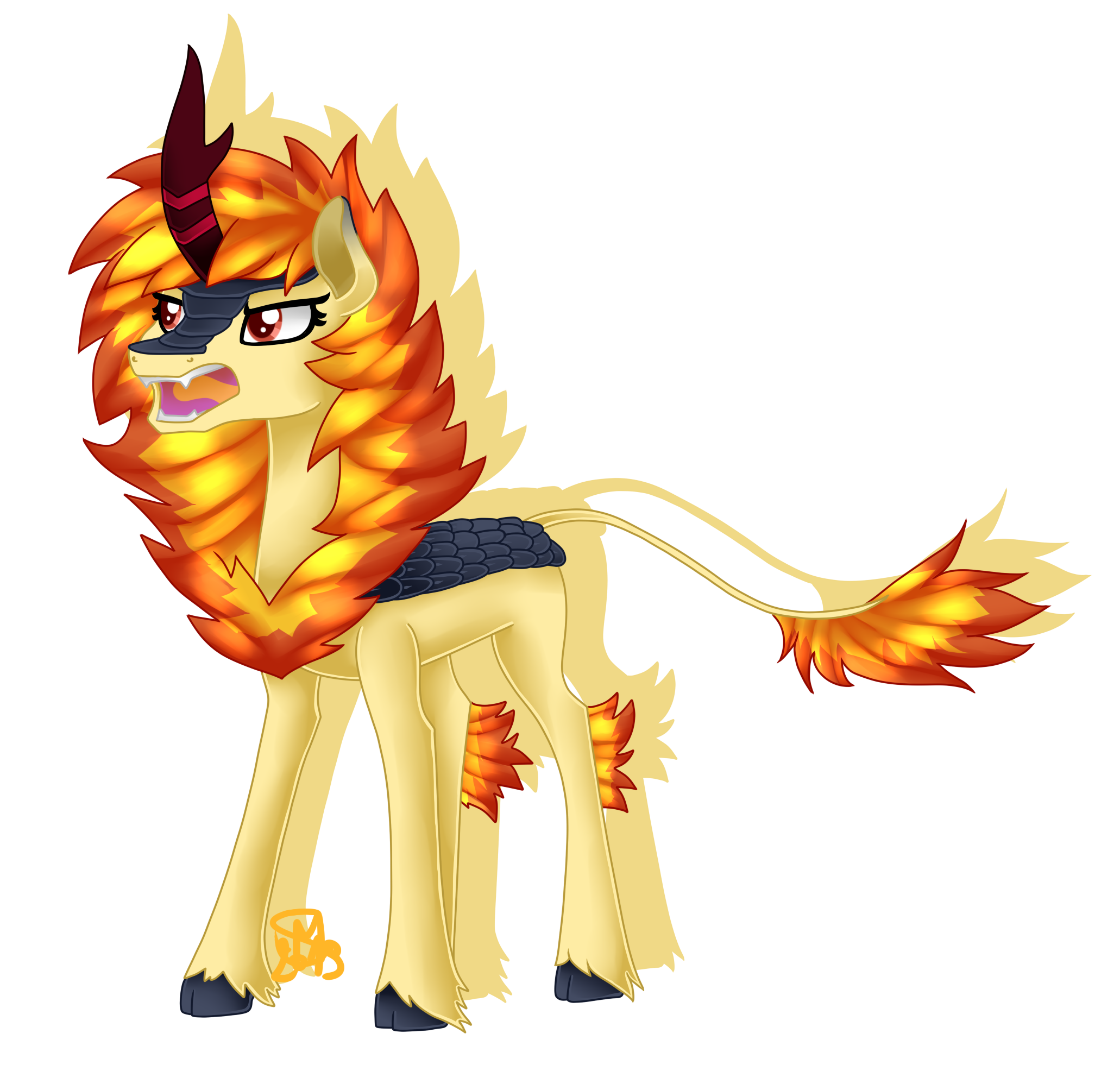 #1965250 - safe, artist:spokenmind93, oc, oc only, kirin, typhlosion ...