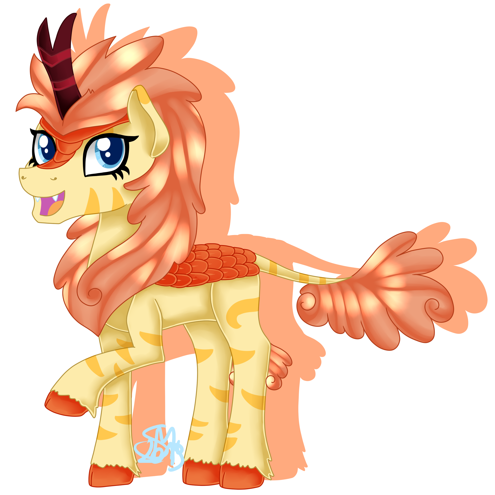 #1965252 - safe, artist:spokenmind93, oc, oc only, hybrid, kirin ...