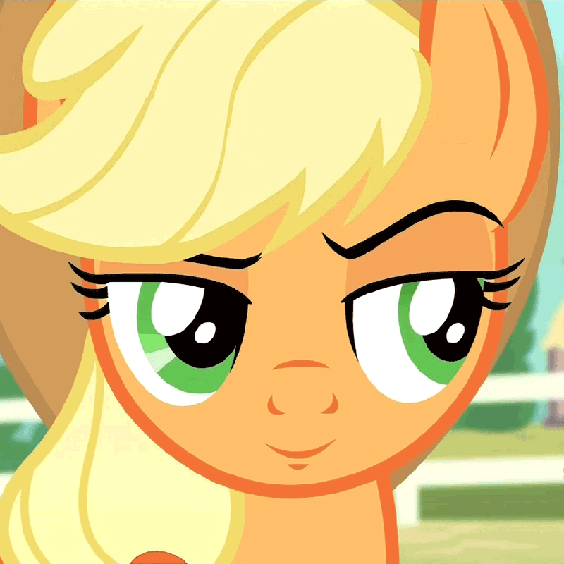 #1967548 - animated, applejack, applejack's eyebrow, earth pony, edit ...