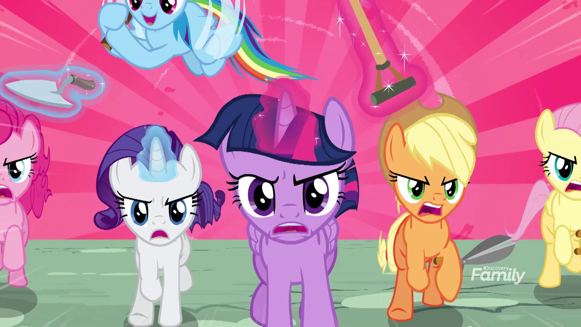 #1973007 - safe, screencap, applejack, fluttershy, pinkie pie, rainbow ...