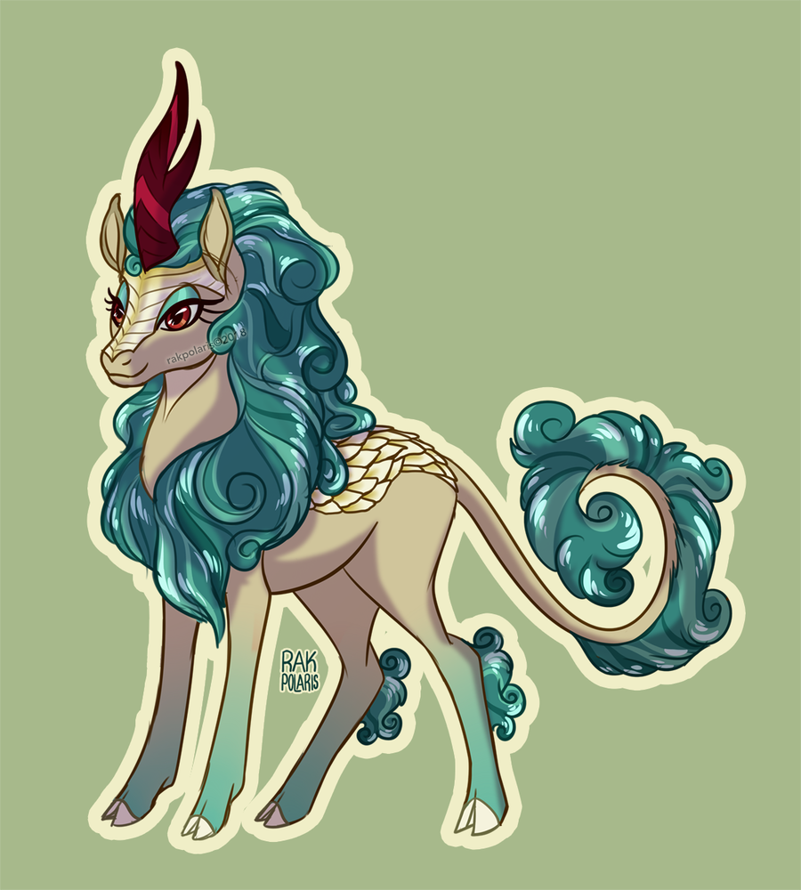 #1984828 - safe, artist:rakpolaris, rain shine, kirin, cute, female ...