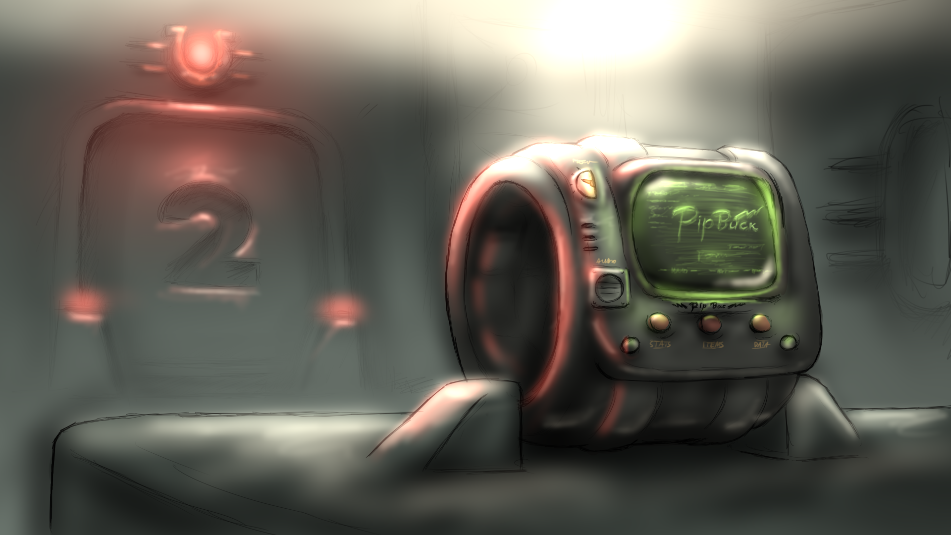 #1986498 - safe, artist:cyrilunicorn, fallout equestria, door, no pony ...