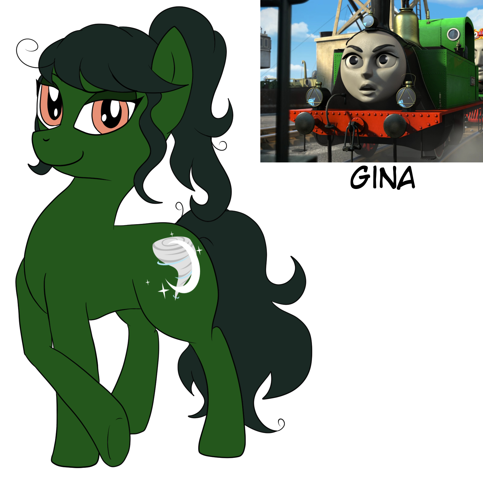 #1989899 - safe, artist:wolftendragon, earth pony, pony, female, gina ...