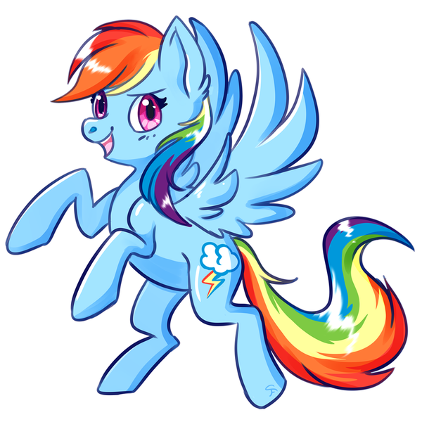 #1993167 - safe, artist:angel-soma, rainbow dash, pegasus, pony, g4 ...