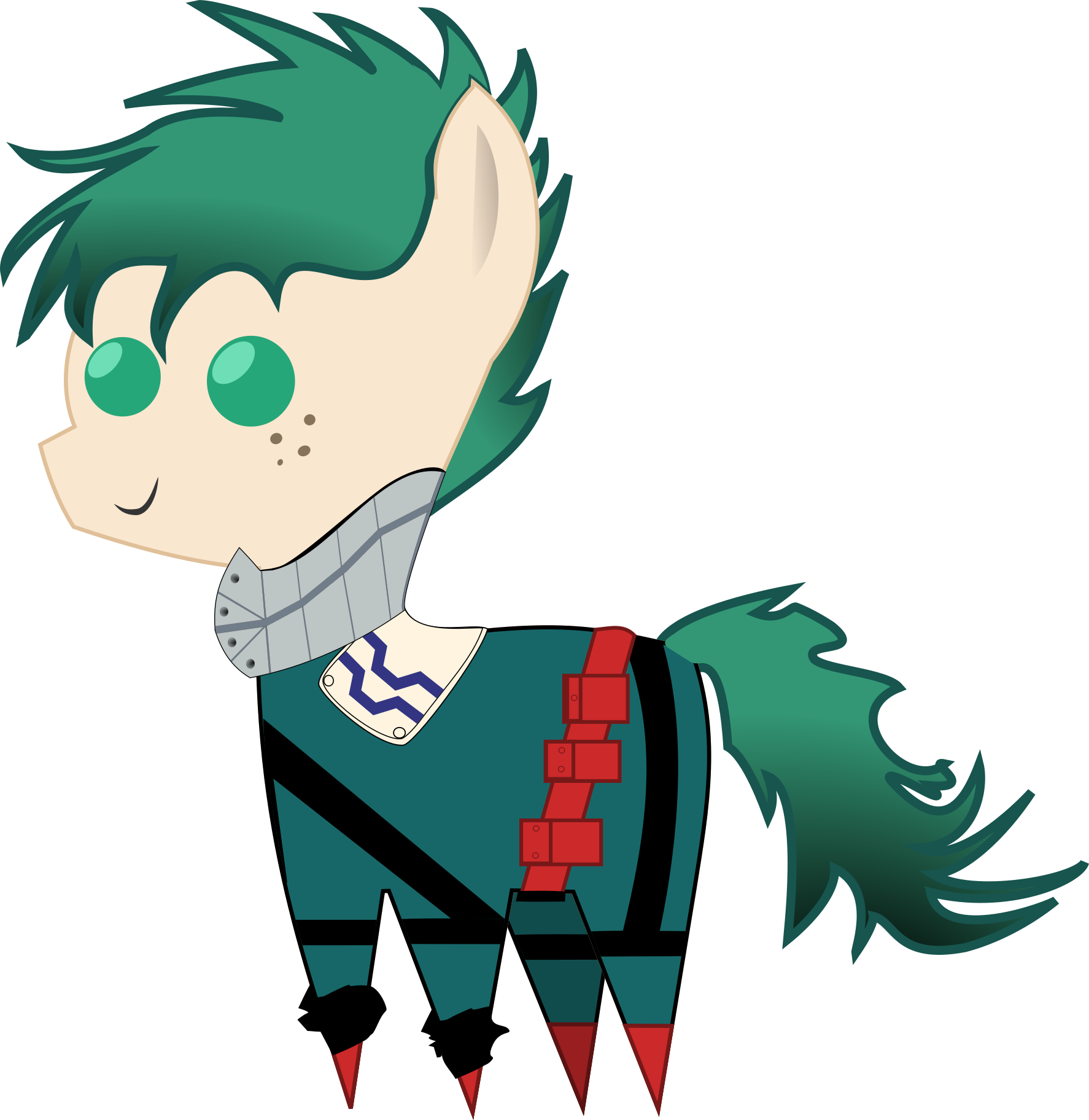 #1993445 - safe, artist:dashfire61, pony, cute, deku's hero costume ...