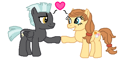 #1979918 - safe, artist:drypony198, thunderlane, oc, oc:cream heart ...