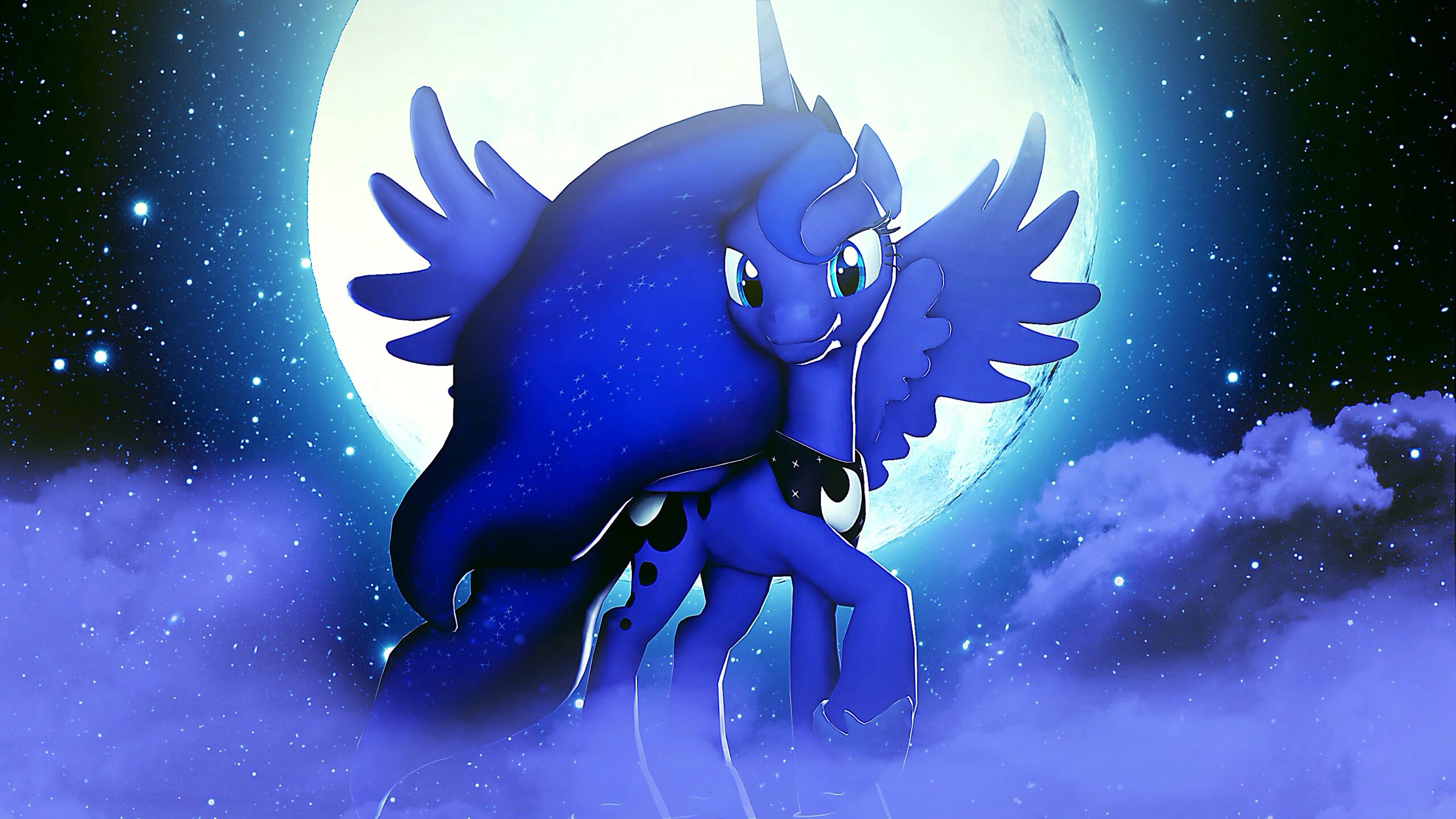 #2010970 - safe, artist:aeridiccore, princess luna, pony, g4, 3d ...
