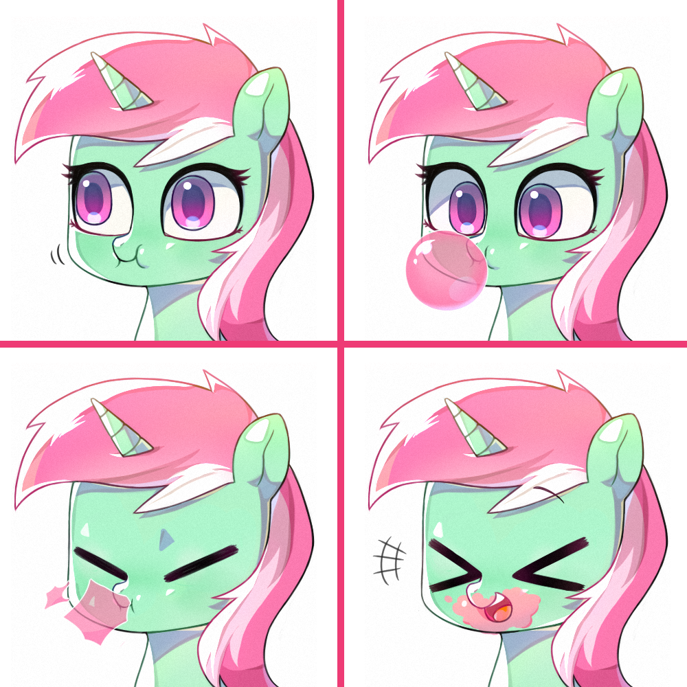 #2013858 - dead source, safe, artist:9seconds, minty bubblegum, pony ...