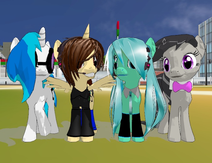 #2016461 - safe, artist:twistermon, dj pon-3, octavia melody, vinyl ...