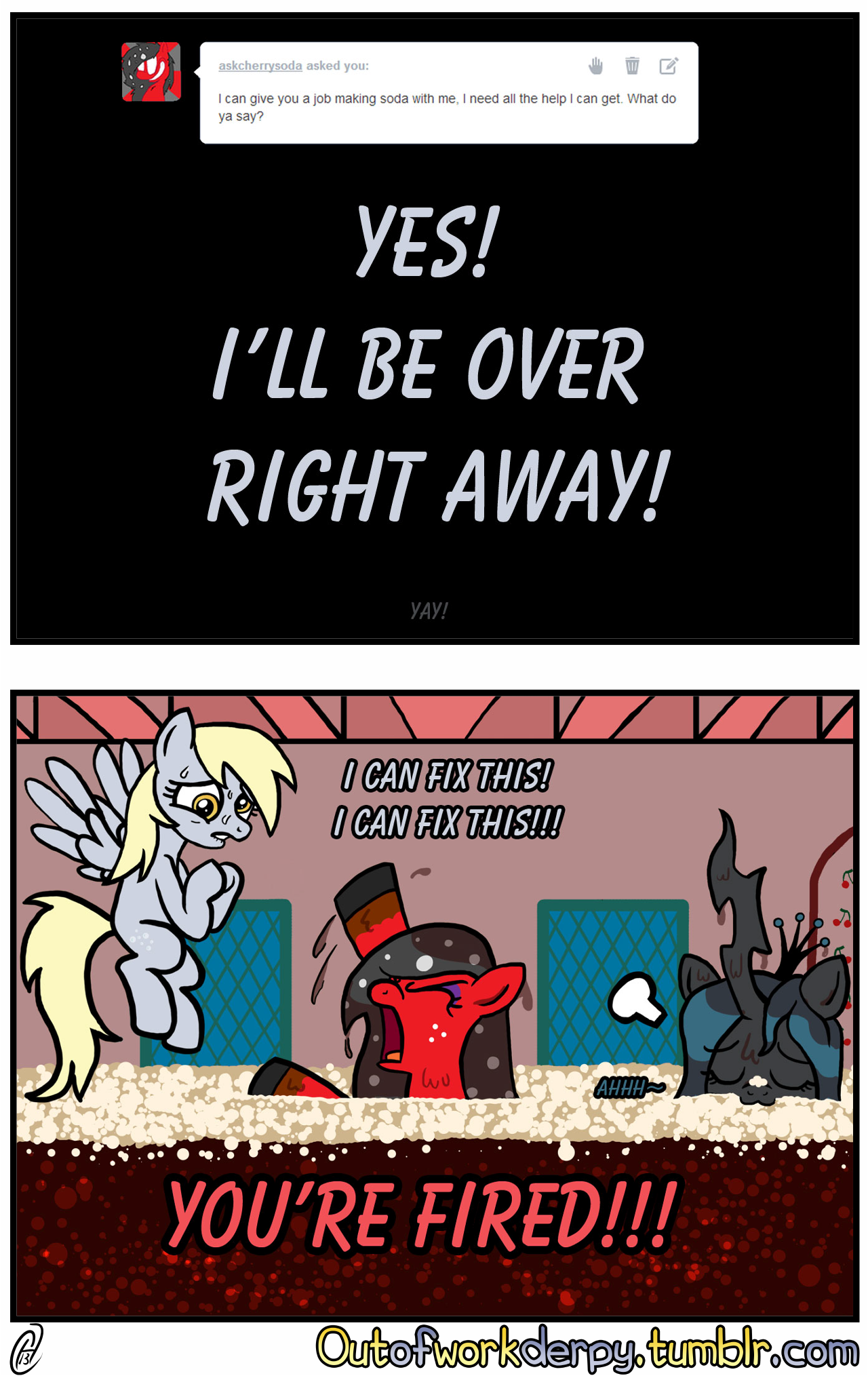 #2016466 - safe, artist:outofworkderpy, derpy hooves, queen chrysalis ...
