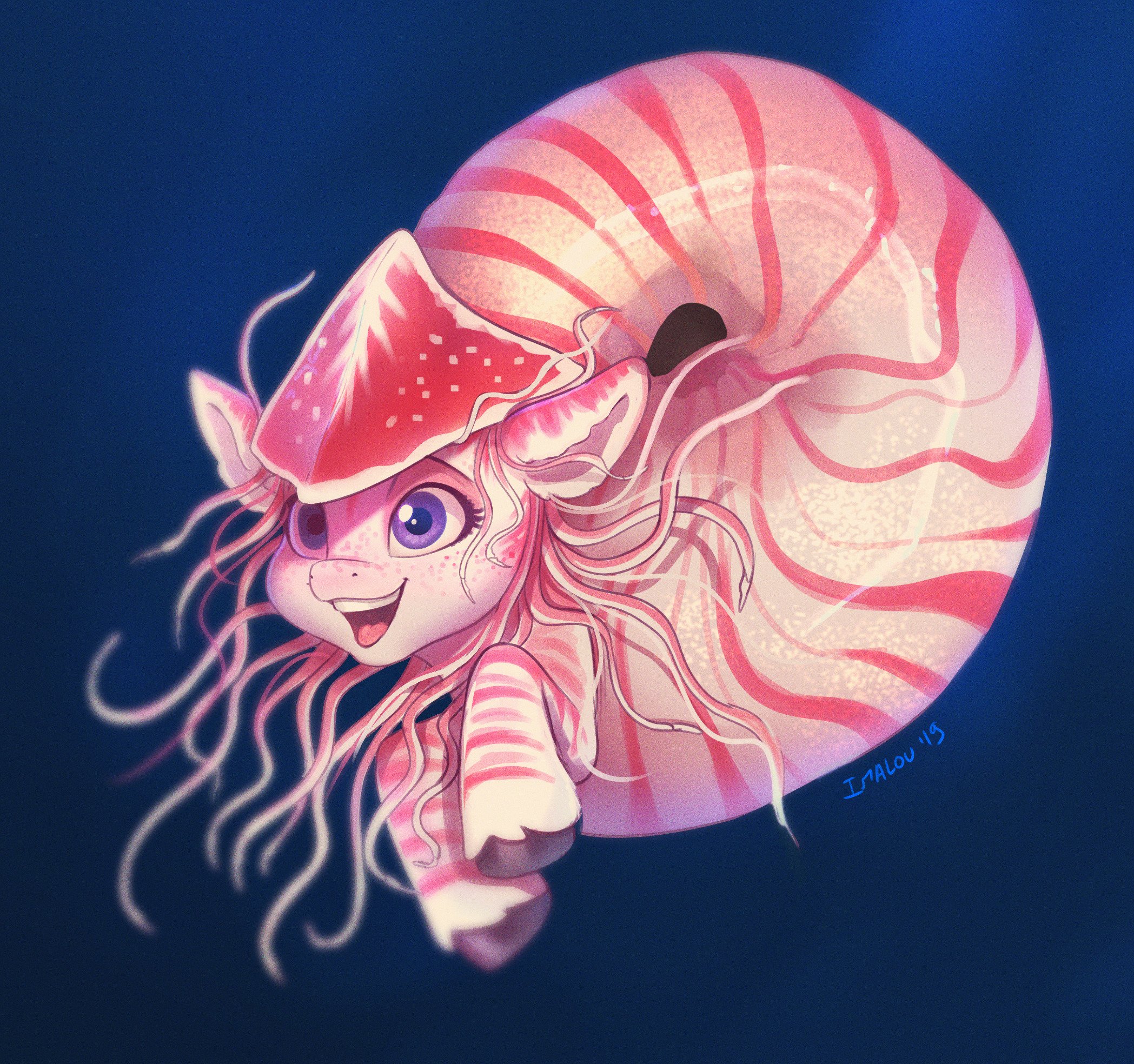 #2028761 - safe, artist:imalou, oc, oc only, oc:nautila, hybrid ...