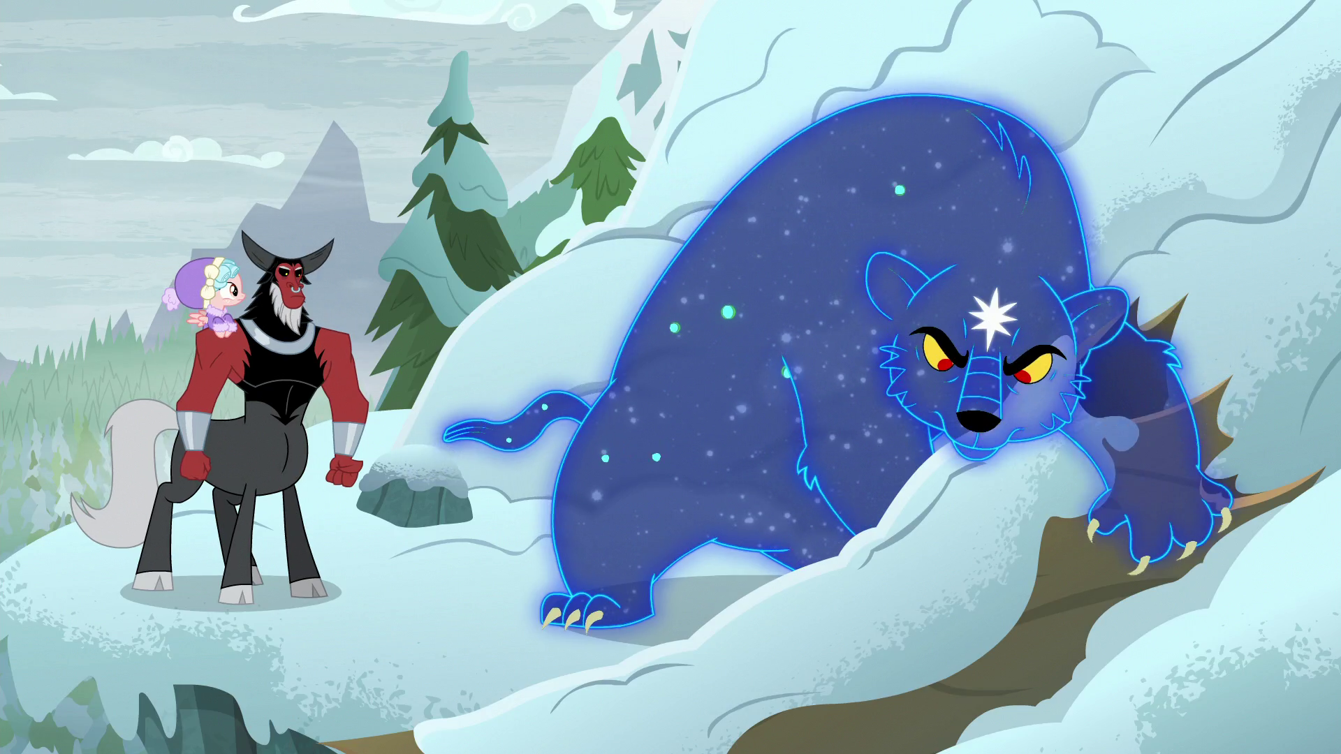 #2048619 - safe, screencap, cozy glow, lord tirek, queen chrysalis ...