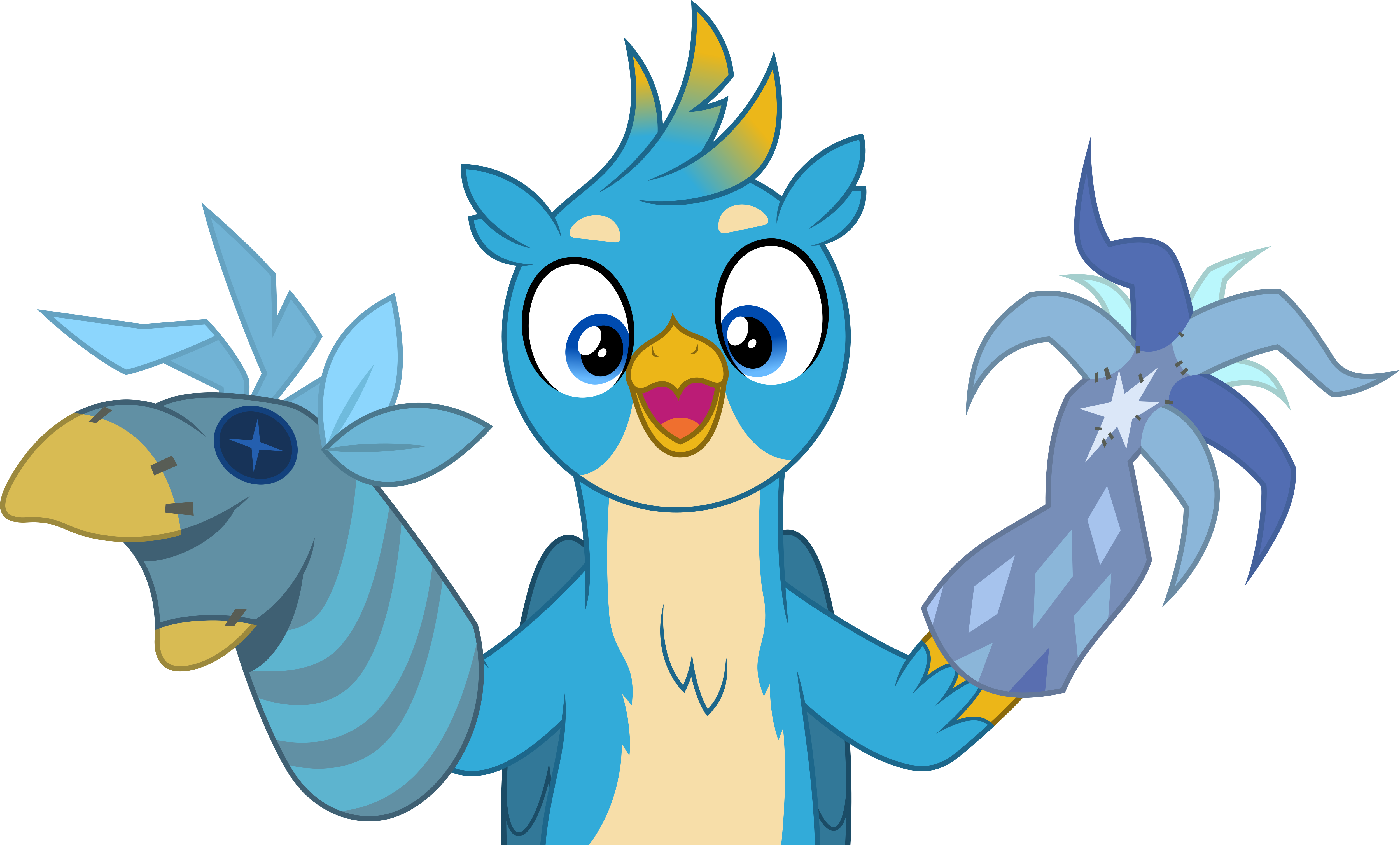 #2048809 - safe, artist:dashiesparkle, gallus, griffon, g4, uprooted ...