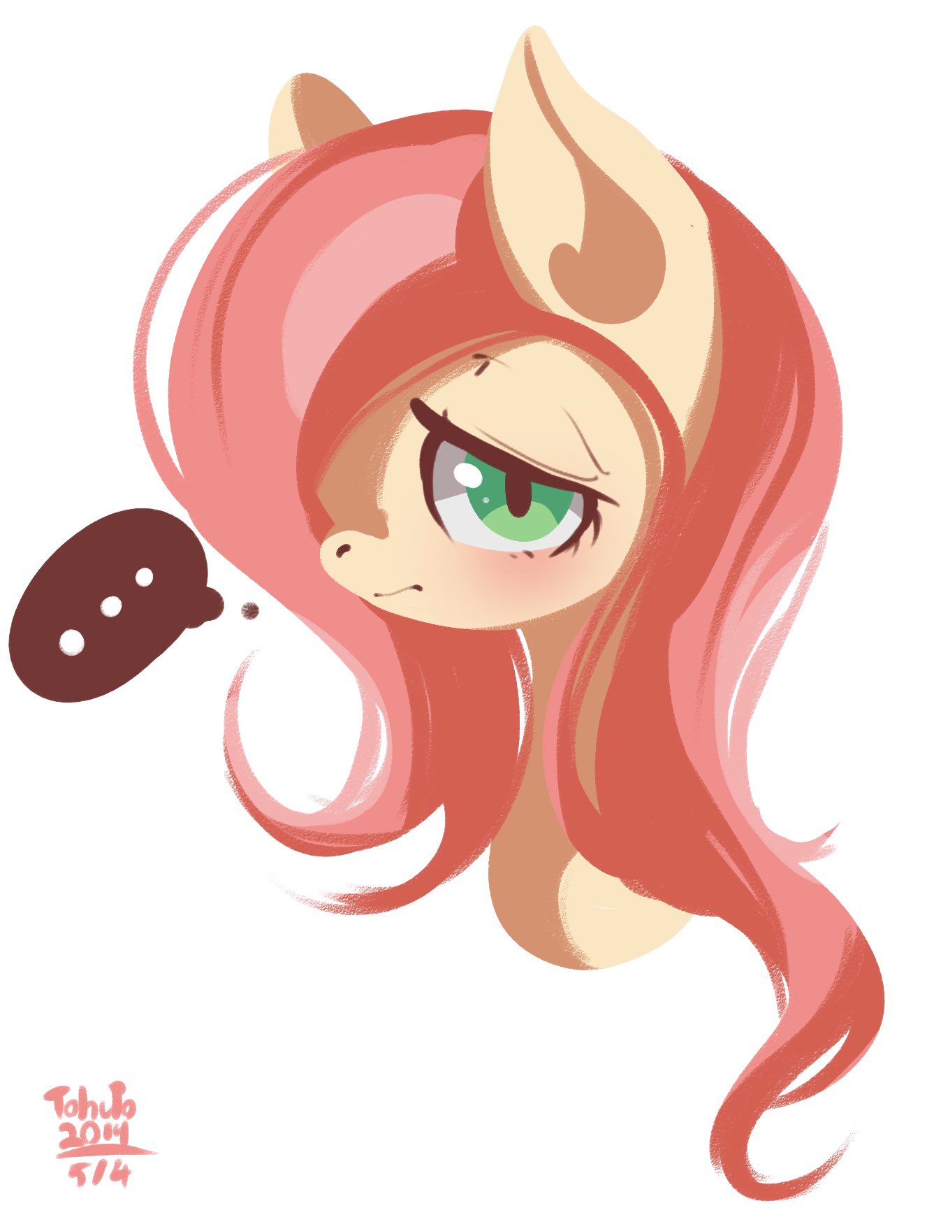 #2029902 - safe, artist:tohupo, fluttershy, pegasus, pony, ..., bust ...