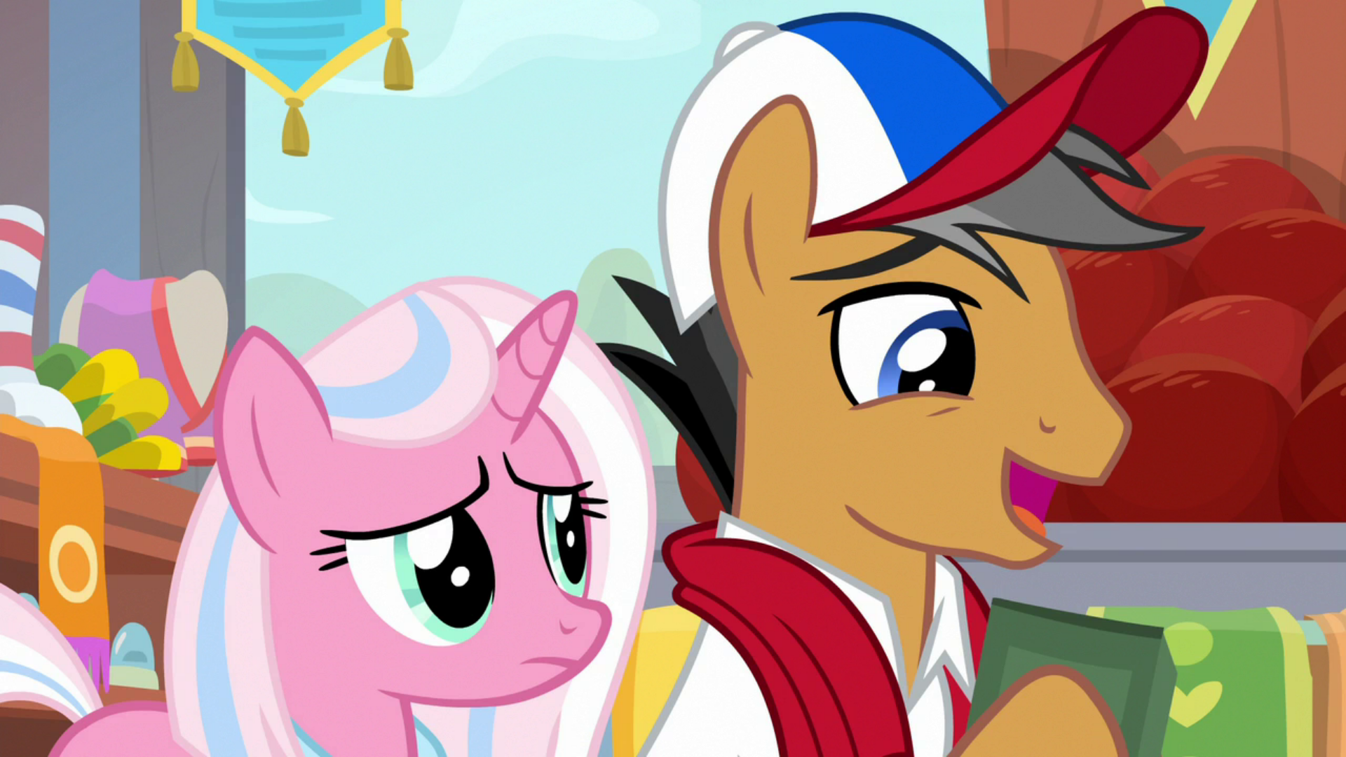 #2066257 - safe, screencap, clear sky, quibble pants, earth pony, pony ...