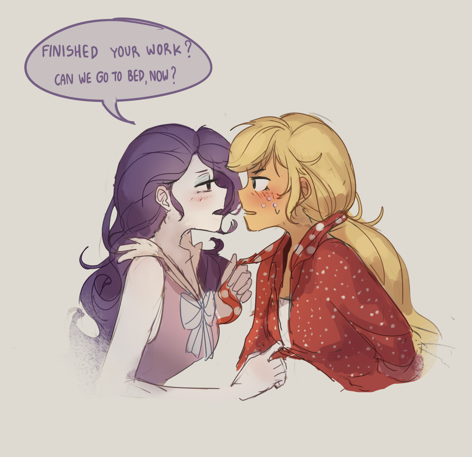 #2081333 - safe, artist:tcn1205, applejack, rarity, human, equestria ...