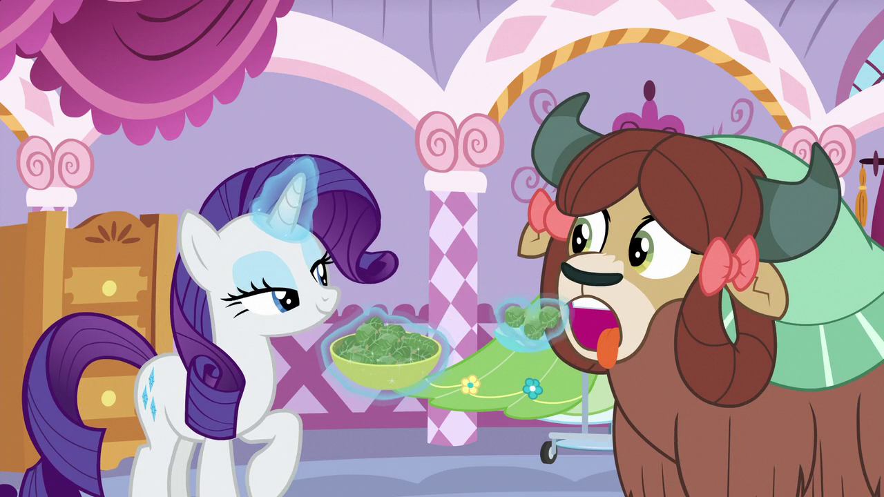 #2081956 - safe, screencap, rarity, yona, yak, g4, my little pony ...