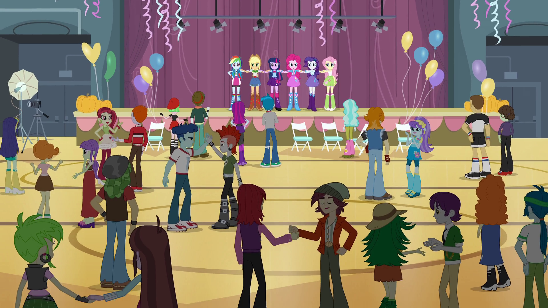 #2082987 - safe, screencap, applejack, aqua blossom, blueberry cake ...