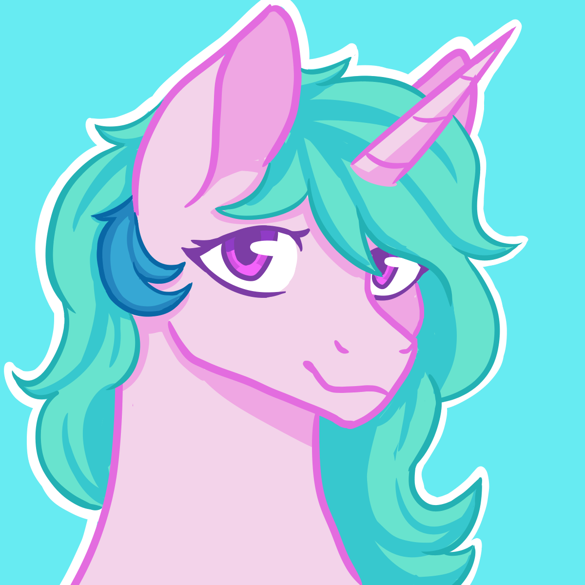 #2115595 - safe, artist:flaming-trash-can, oc, oc only, pony, unicorn, female, simple background ...