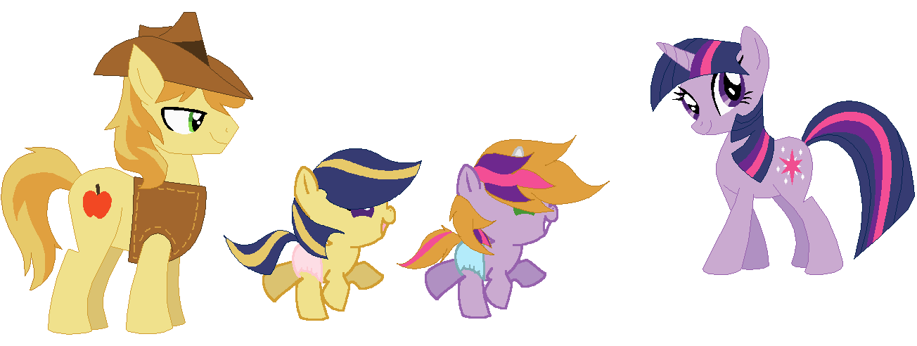 #2118890 - safe, artist:neo-green-beans, braeburn, twilight sparkle, oc ...