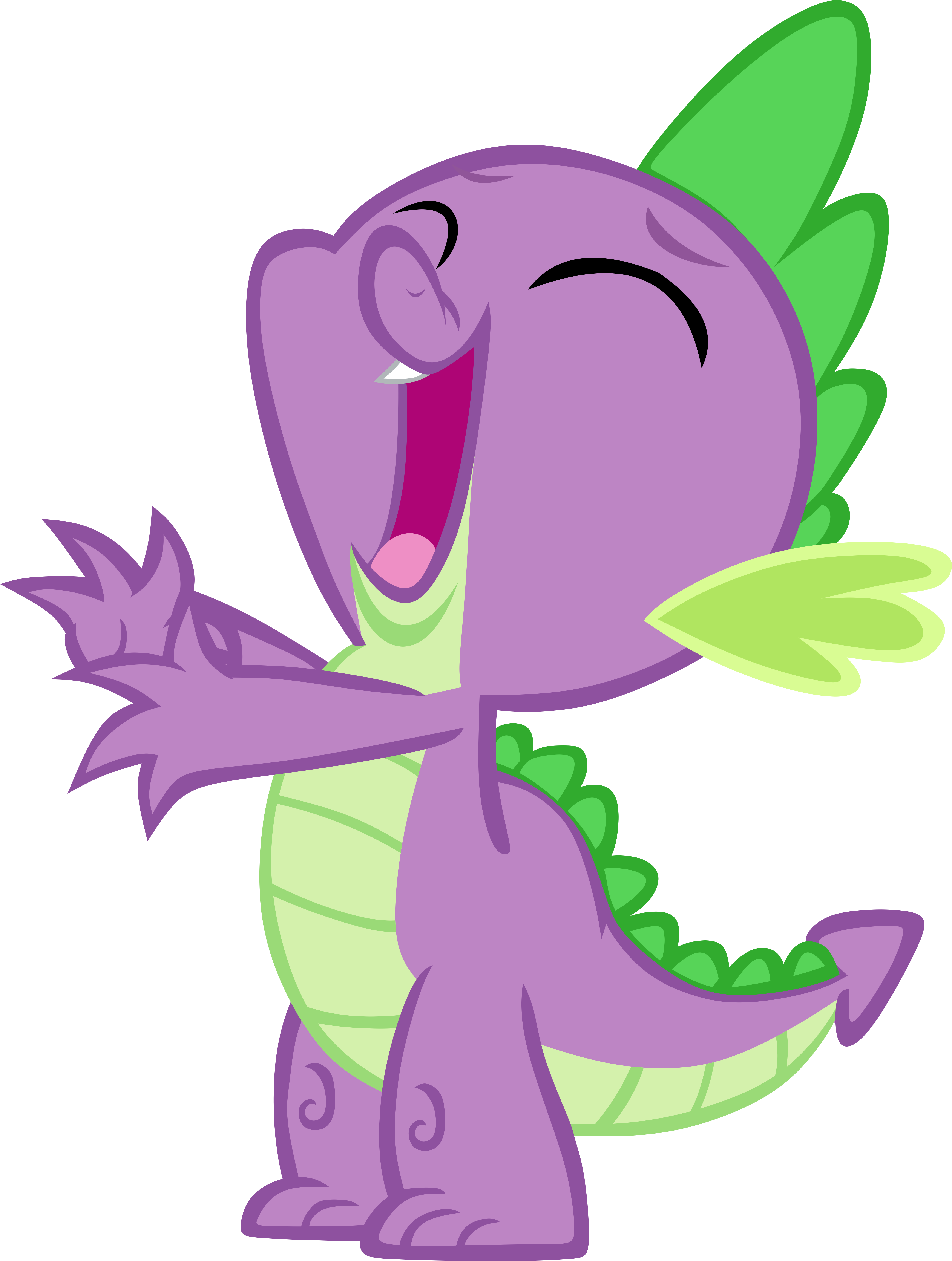 #2125172 - safe, artist:memnoch, spike, dragon, clapping, claws, eyes ...