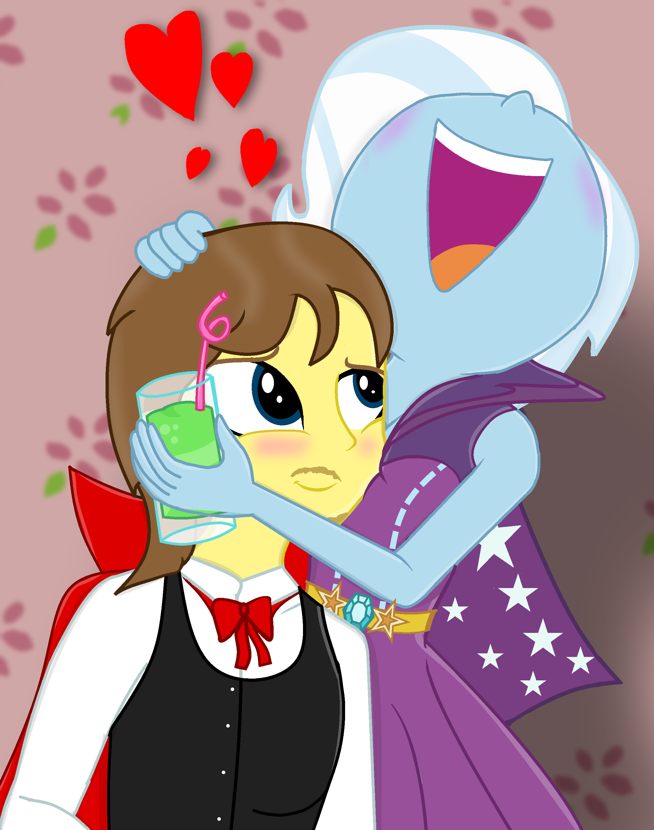 #2128272 - safe, artist:grapefruitface1, trixie, oc, oc:grapefruit face ...