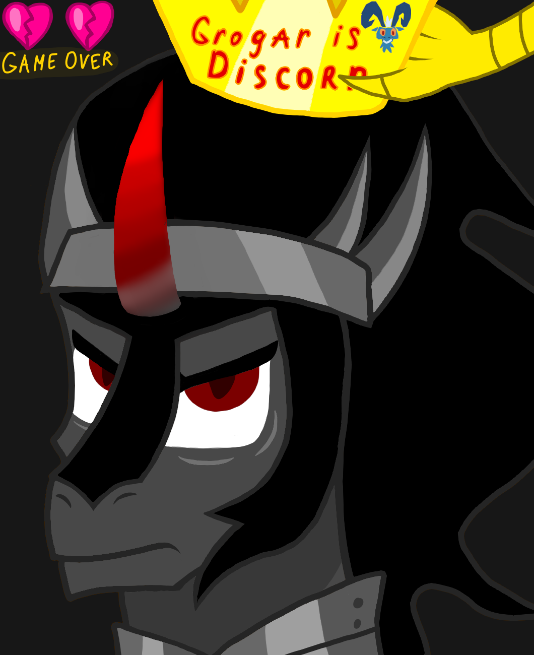 #2128388 - safe, discord, grogar, king sombra, g4, leak, angry, crown ...